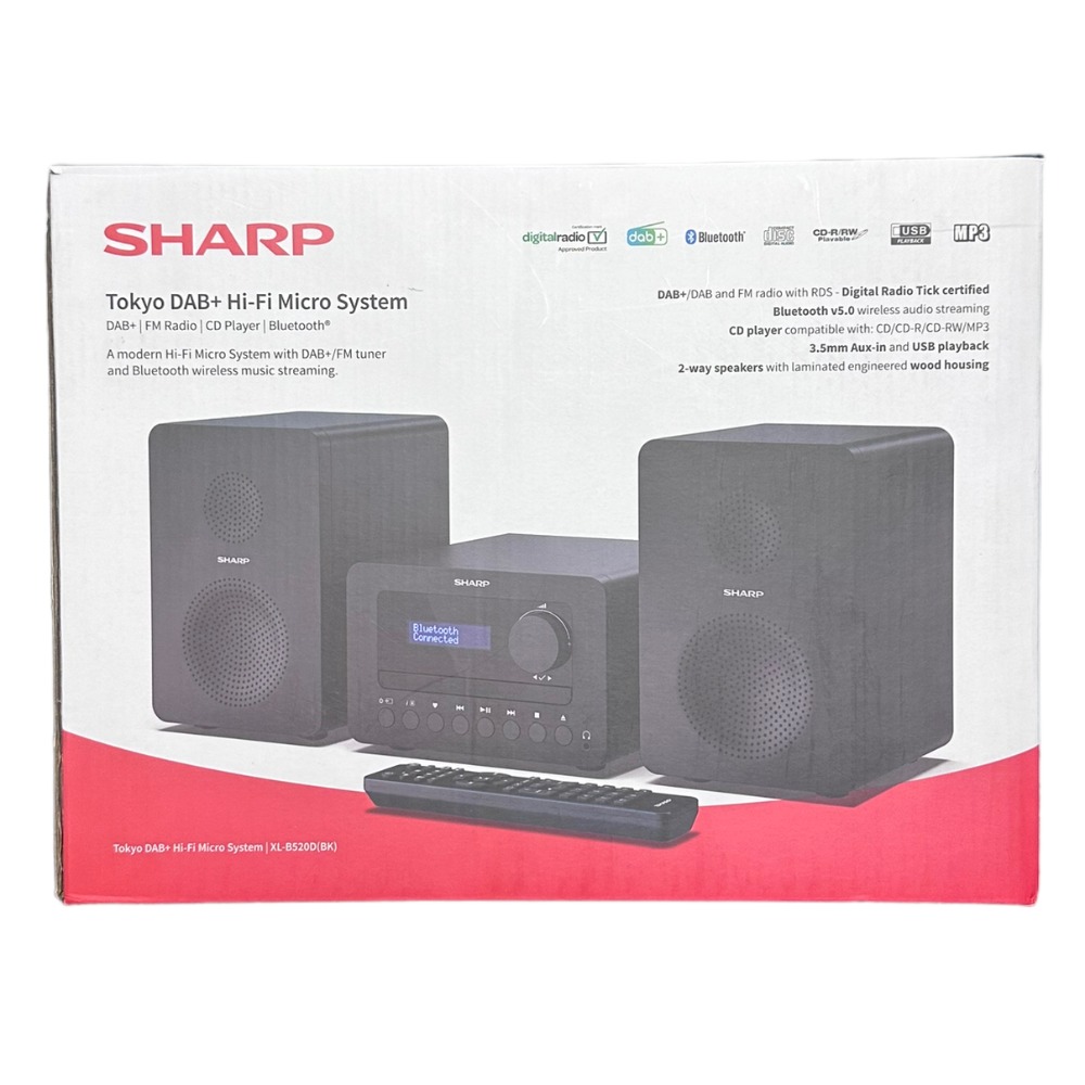 New: Sharp Tokyo DAB+ Hi-Fi Micro System - Own4Less
